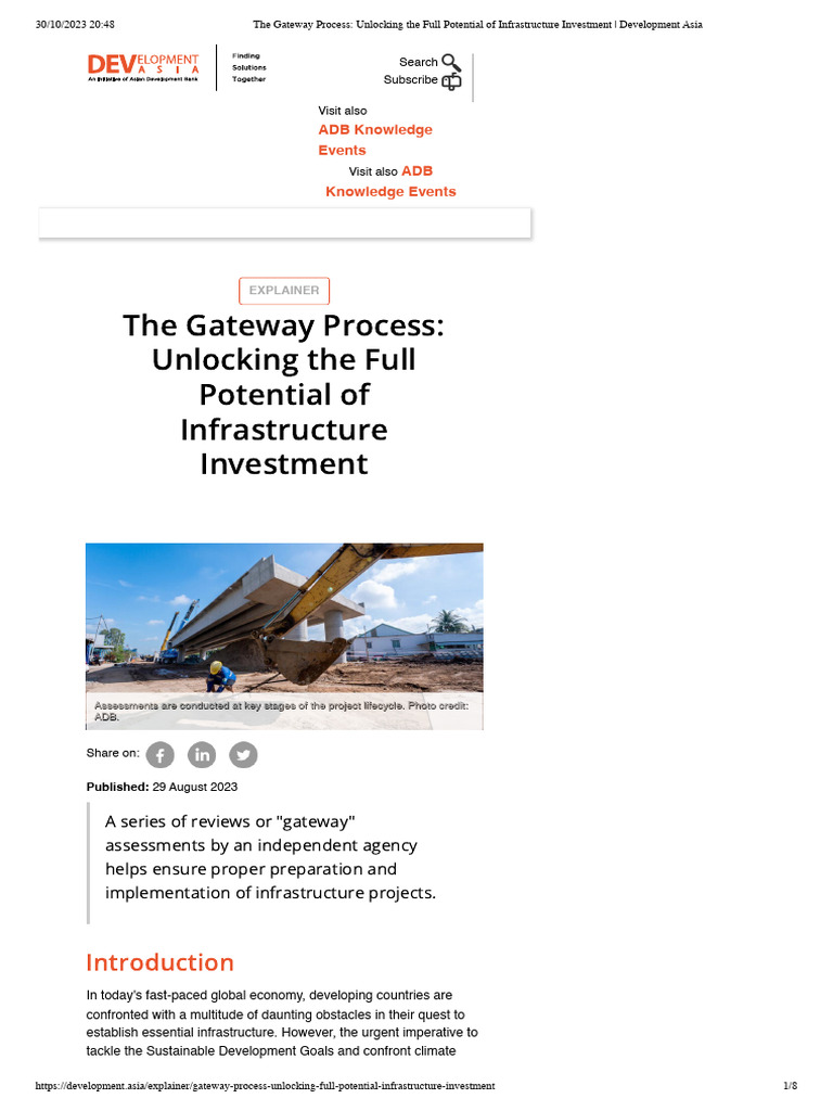 The Gateway Process - Unlocking The Full Potential of Infrastructure ...