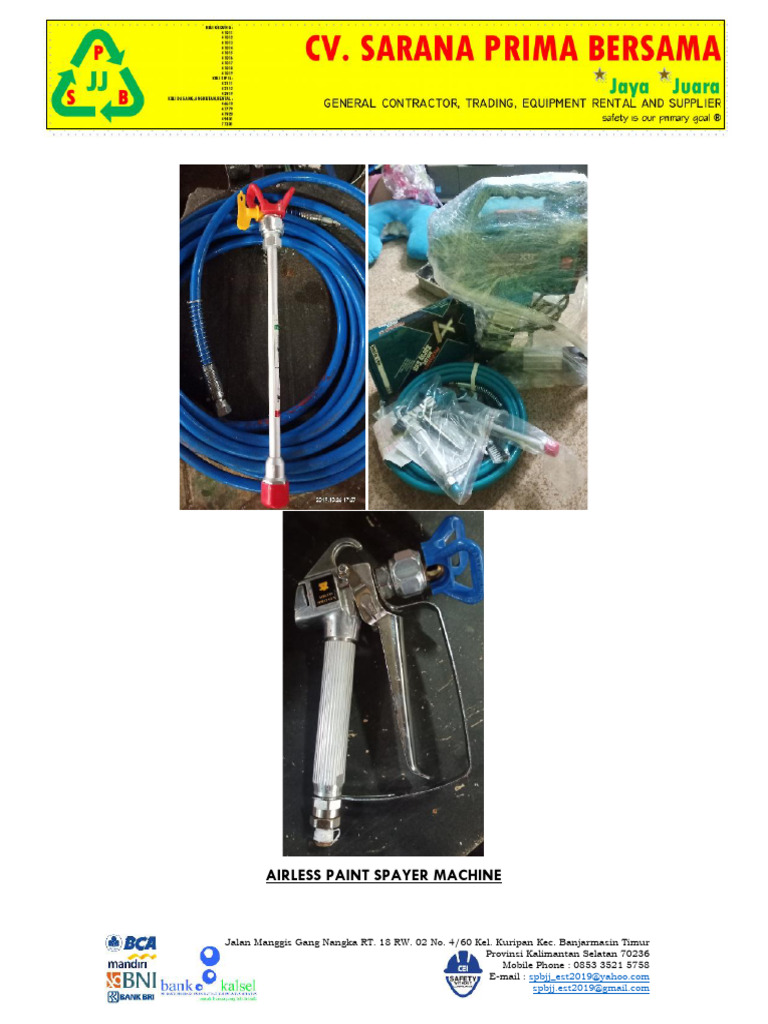 Airless Paint Spayer Machine | PDF