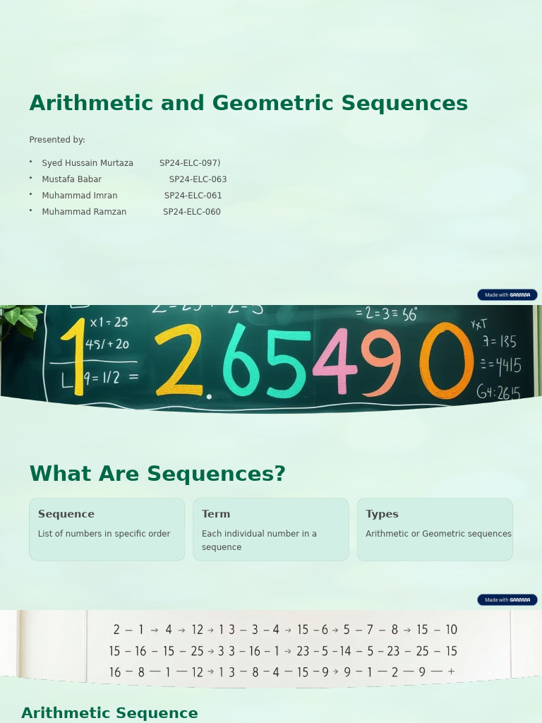 Arithmetic-and-Geometric-Sequences | PDF