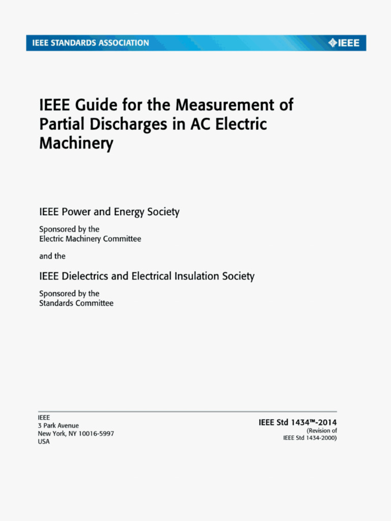 IEEE STD 1434-2014 ROTATING MACHINE PD | PDF