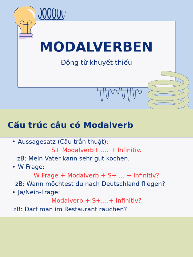 MODALVERBEN | PDF