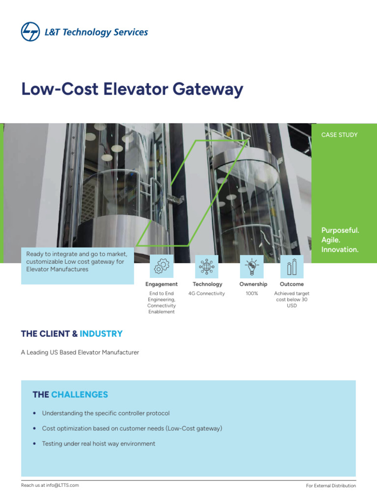 Low Cost Elevator Gateway | PDF