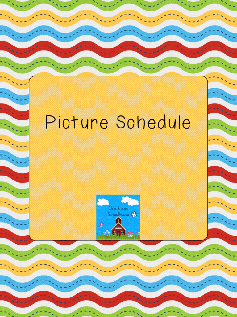 Classroom Daily Picture Schedule An Autism Helper | PDF