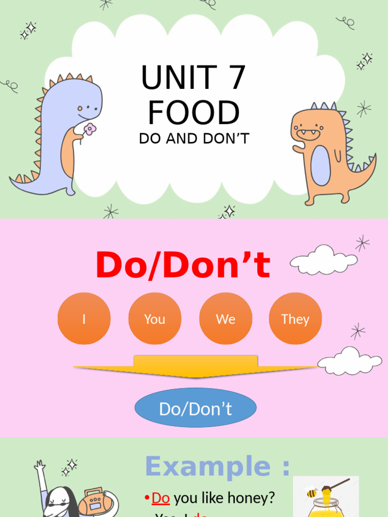 Unit 7 Grade 1 Do Dont | PDF