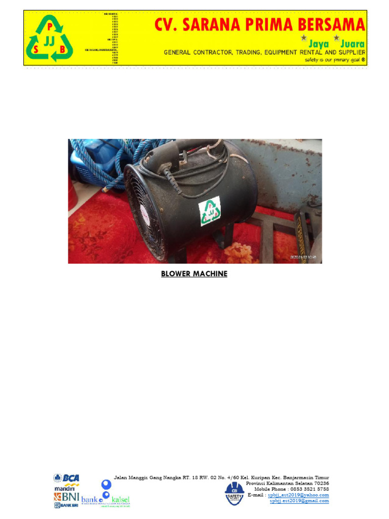 Blower Machine | PDF