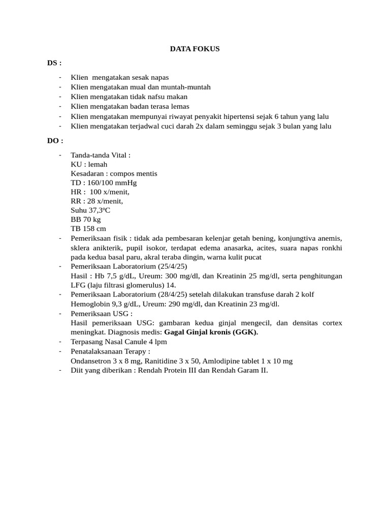 Data Fokus dan Analisa Data | PDF