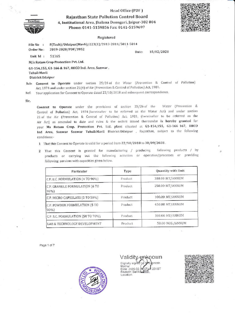 NOC From Pollution Control Board | PDF