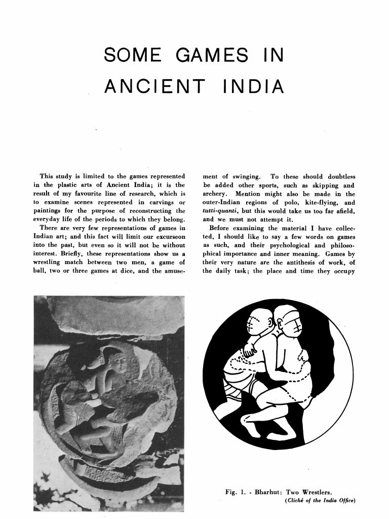 Games Ancient India | PDF | Rituals | Sun