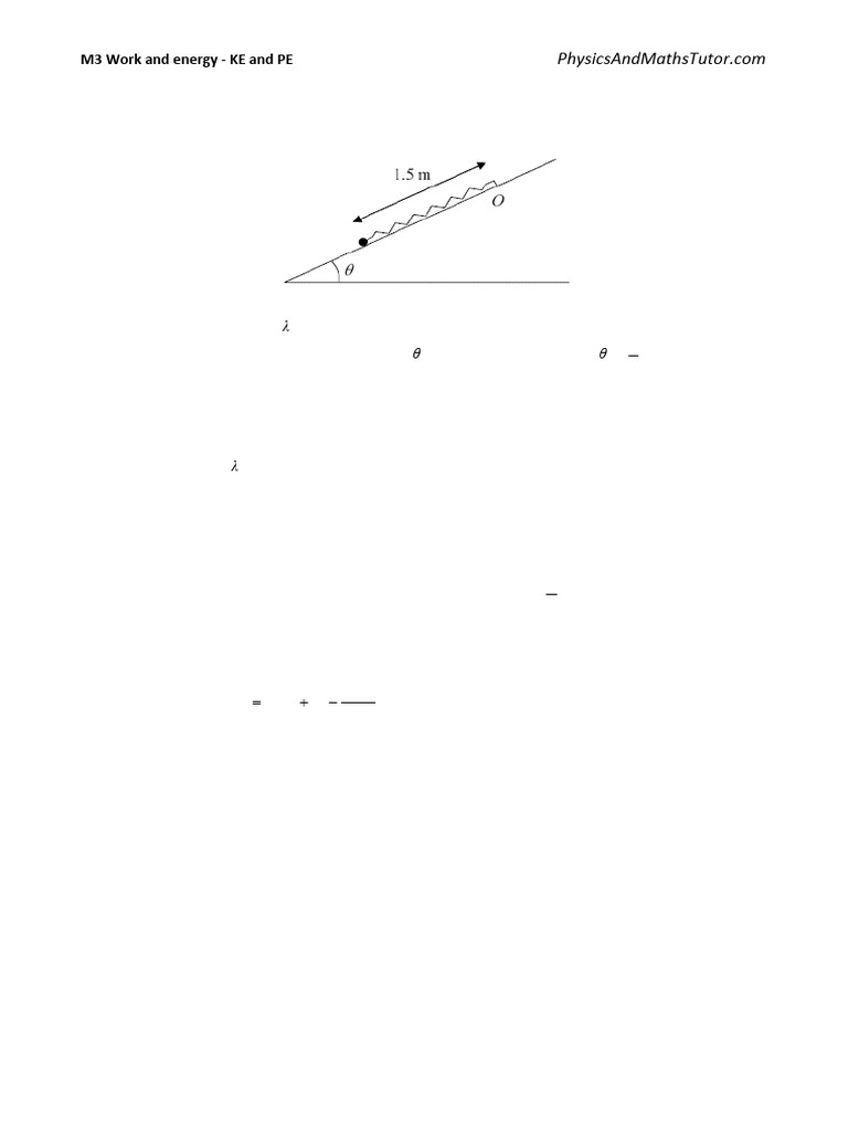 M3 Work and Energy - KE and PE | PDF | Mass | Physics