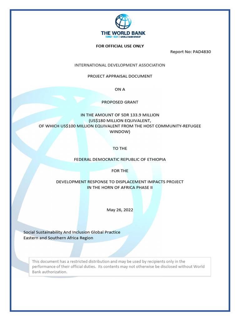 Ethiopia-Second-Phase-Development-Response-to-Displacement-Impacts-Project-in-the-Horn-of-Africa ...