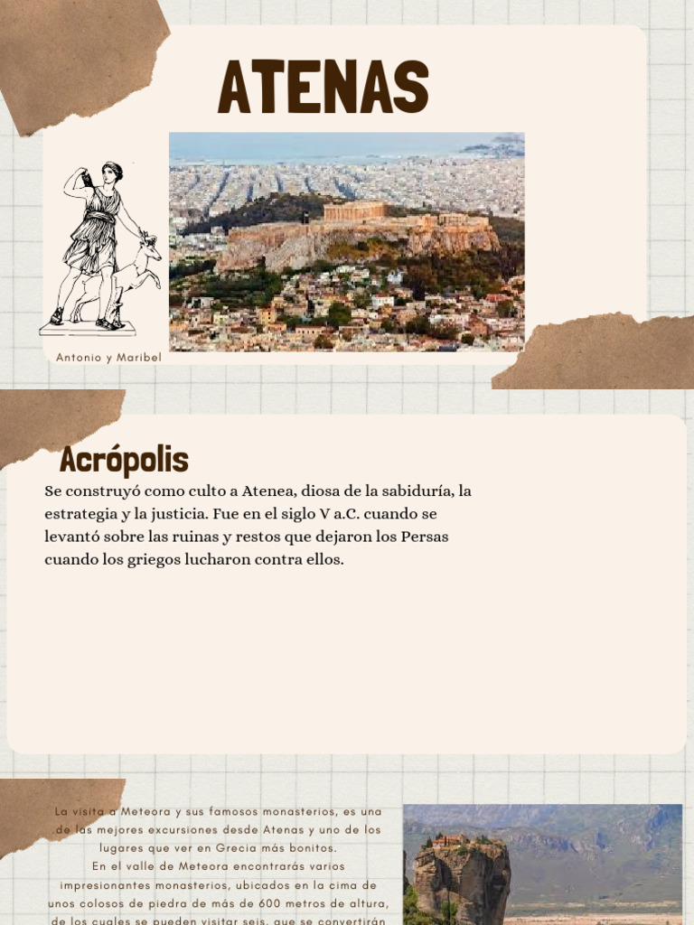 Organic Scrapbook Illustrated Ancient Greece History Presentation PDF ...