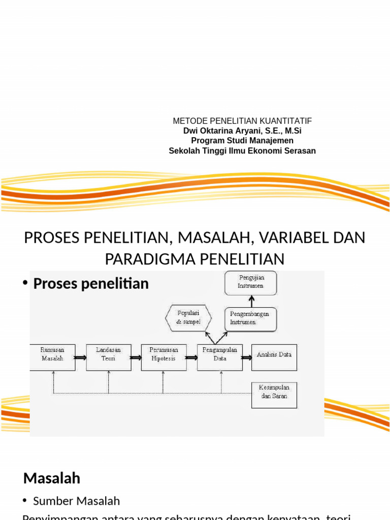 Variabel Dan Paradigma Penelitian | PDF