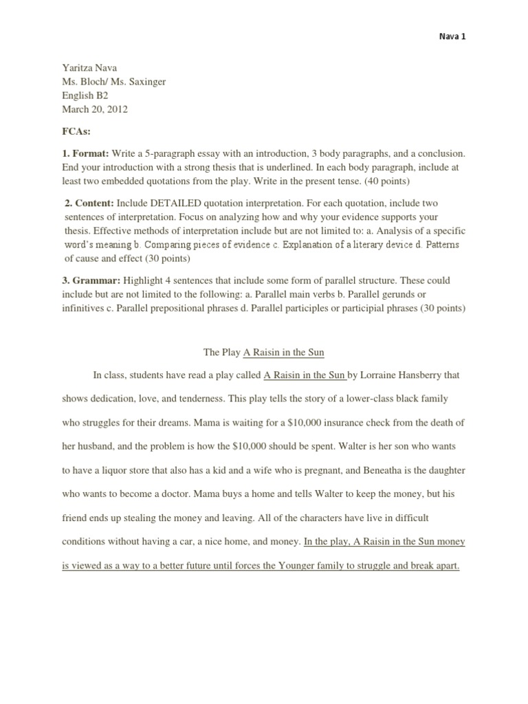 Theme A Raisin in The Sun | PDF | Grammar | Linguistic Typology