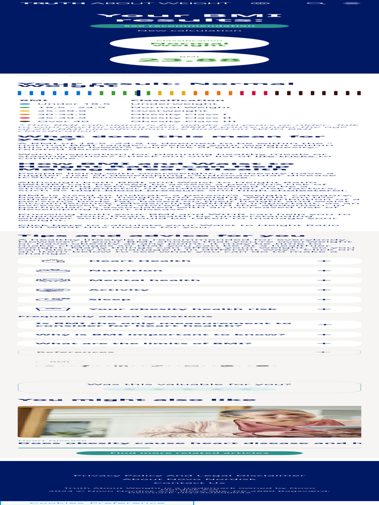 Understanding Your BMI and Health Risks | PDF | Body Mass Index | Obesity