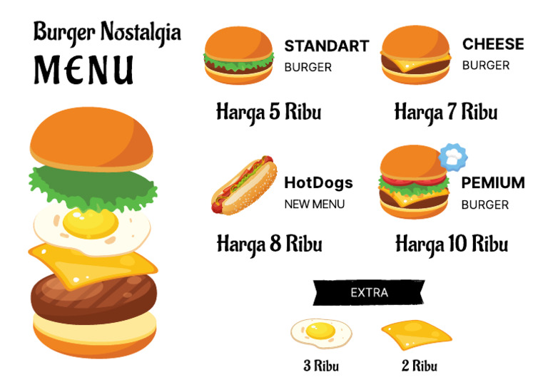 Menu Burger | PDF