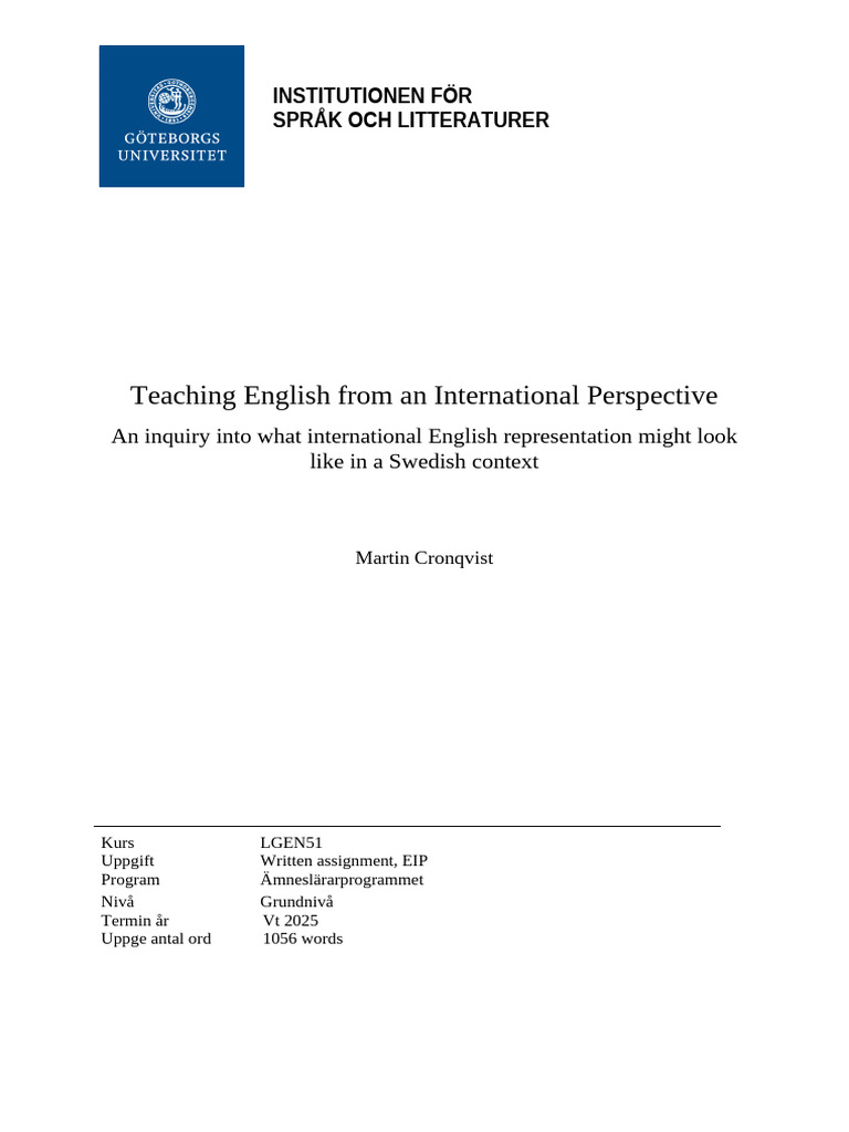 Written Exam EIP LGEN51 V25 | PDF | English Language | Accent ...