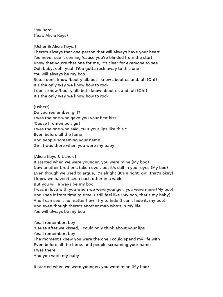 My Boo | PDF | Singles | Song Recordings