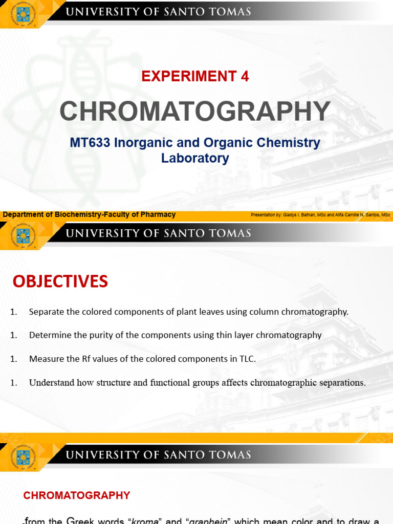 Experiment 4: Chromatography | PDF | Chromatography | Elution