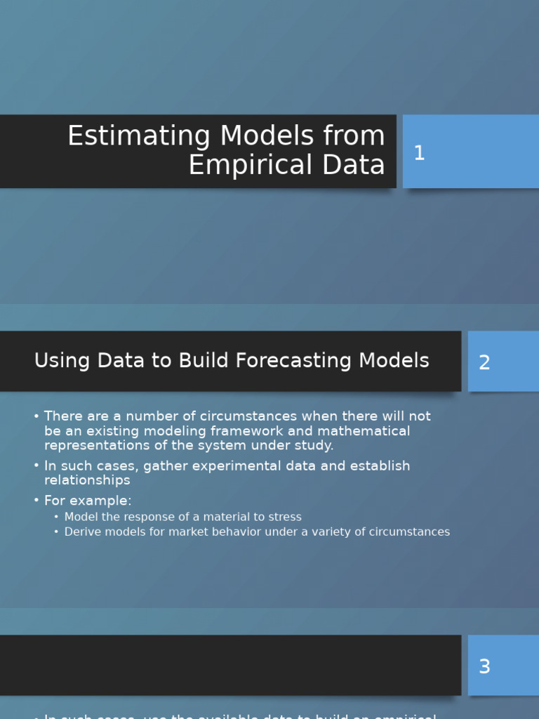 Lecture 11 - Estimating Models From Empirical Data | PDF | Dependent And Independent Variables ...