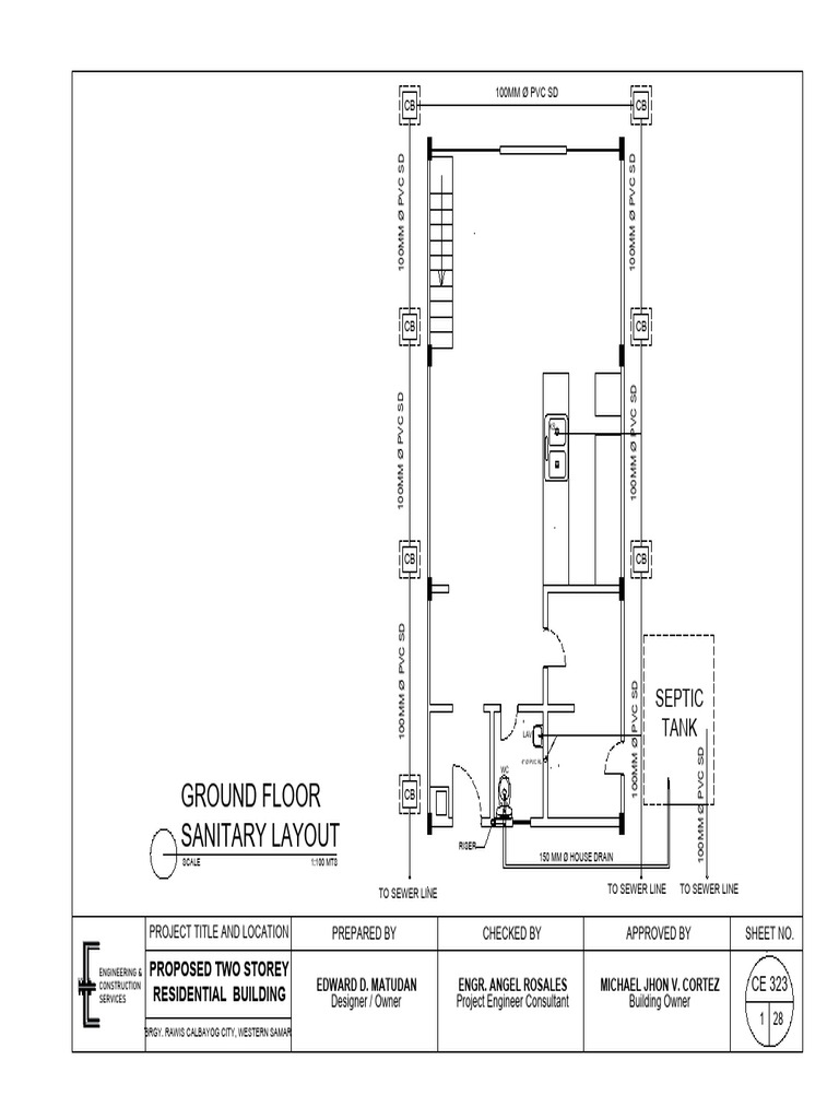 #3 Autocad Sample (Not Mine) | PDF | Water Treatment | Public Services