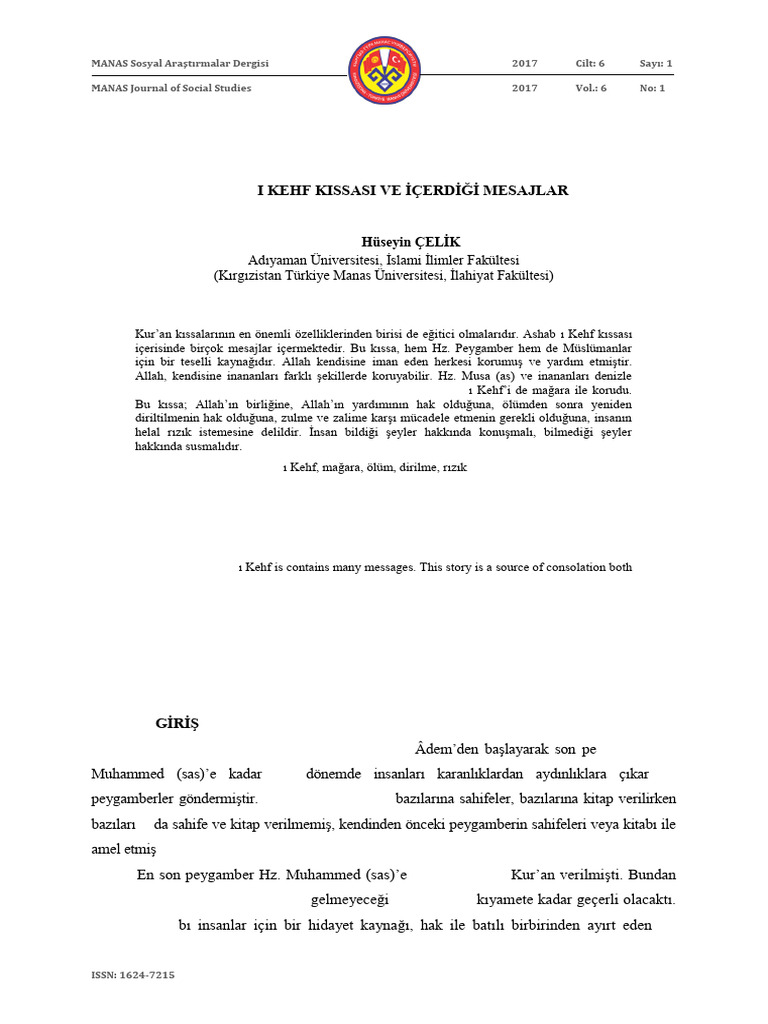 Ashab - Kehf K - Ssas - Ve - Erdi - I Mesajlar (#485551) - 577766 | PDF