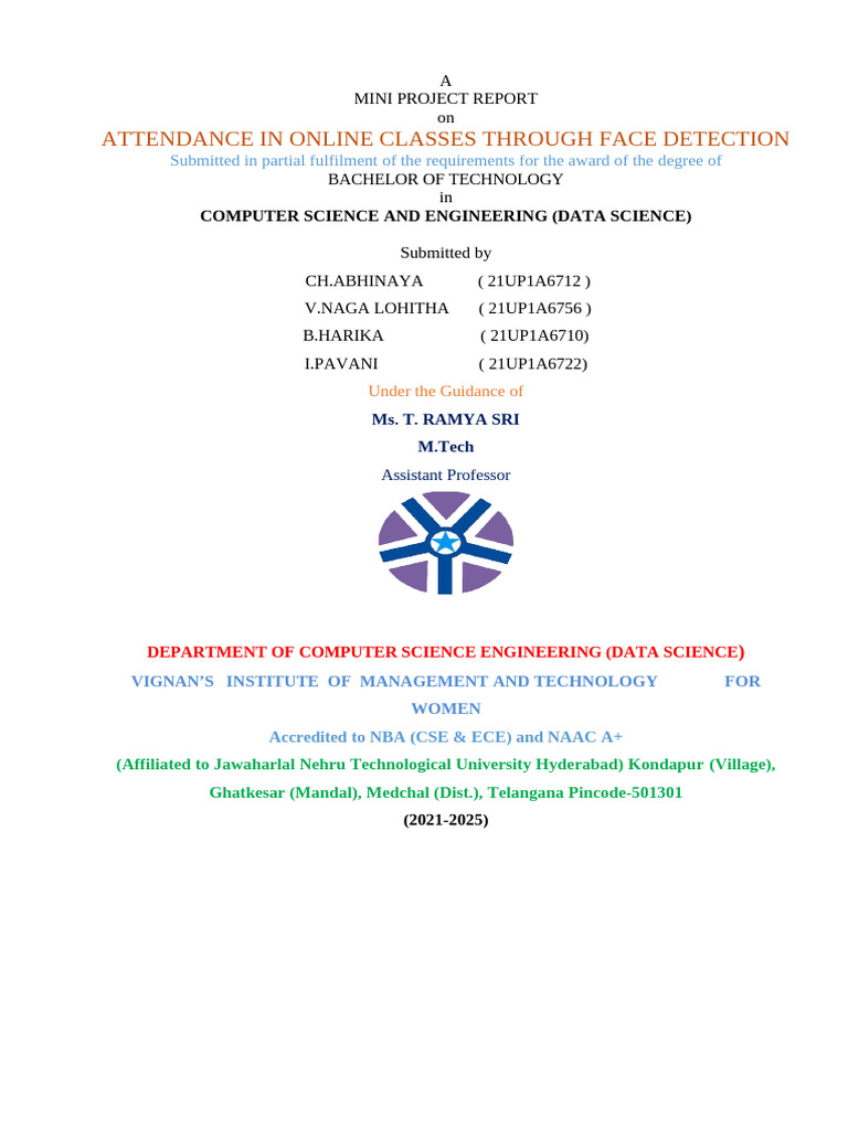 Face Recoginition Mini Proj 4 | PDF | Python (Programming Language) | Biometrics