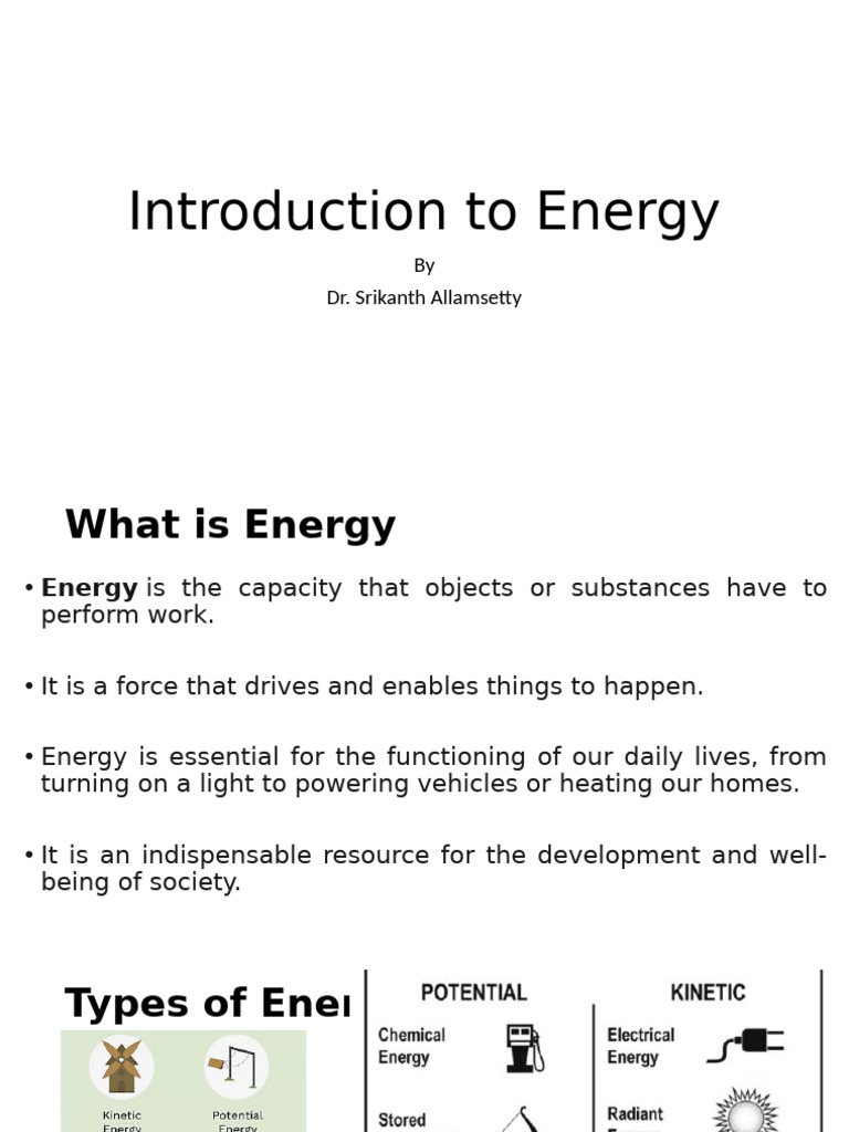 Introduction To Energy | PDF | Efficient Energy Use | Atoms