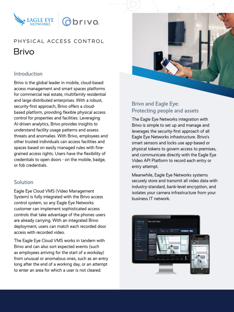 Brivo and Eagle Eye Networks Technology Partner Brochure 20240719 | PDF ...