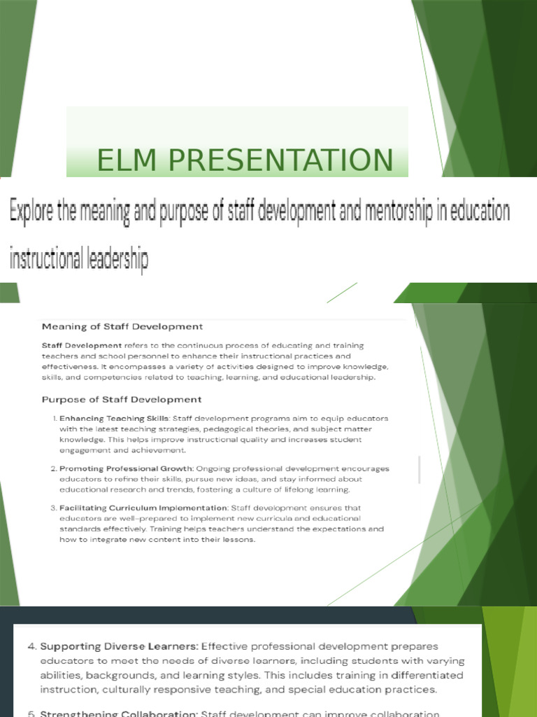 ELM presentation | PDF