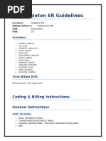 Emergency Department Charge Sheet Guide | PDF
