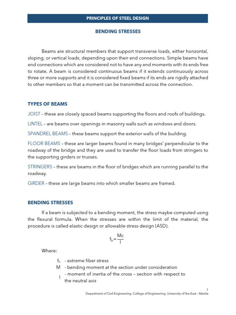 Lesson-8.-Bending-Stress | PDF | Bending | Beam (Structure)