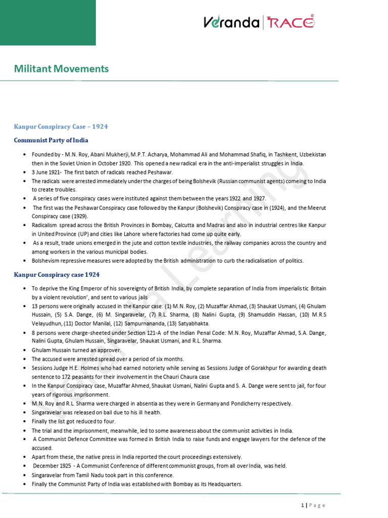 Militant Movement MMMMMM | PDF