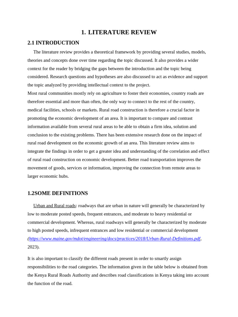 A Mini Literature Review | PDF