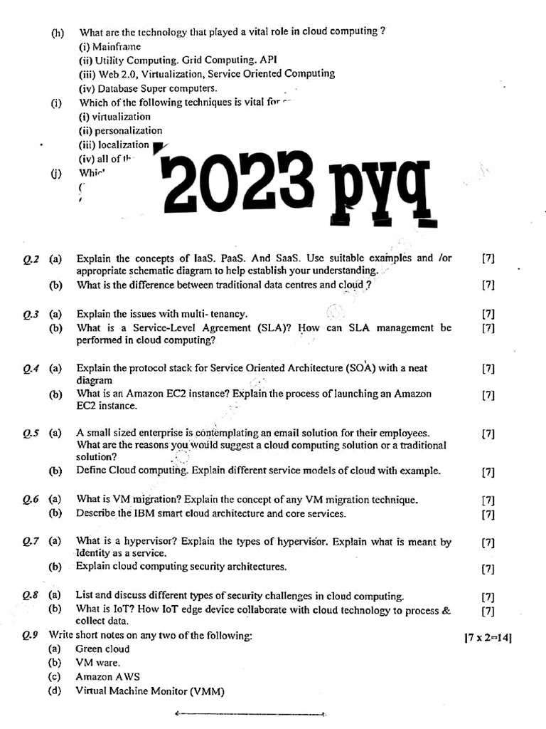 2023 Pyq CC | PDF