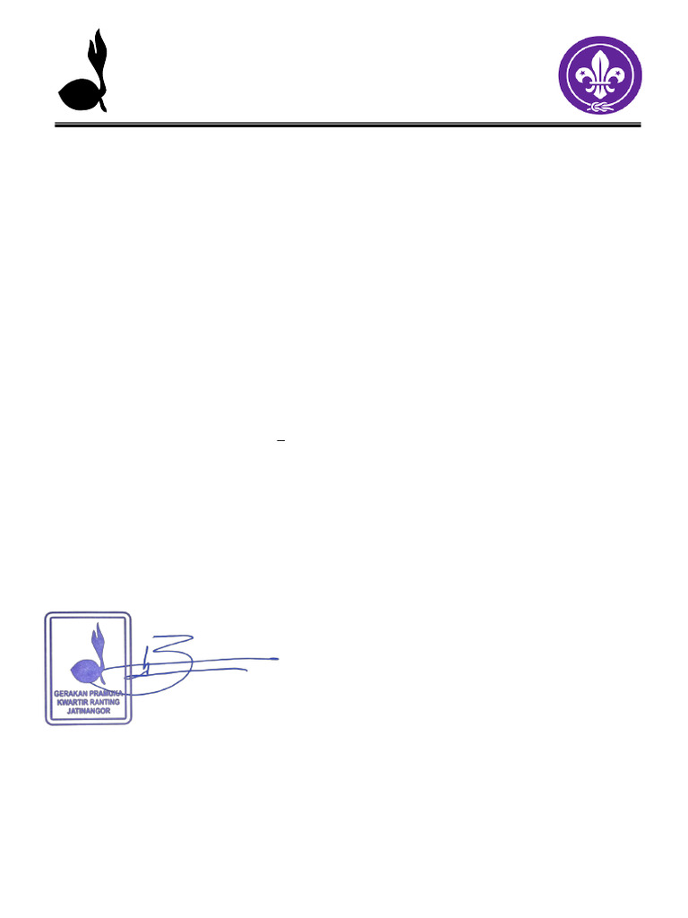 Edaran Rapat Kerja Ranting Tahun 2023 | PDF