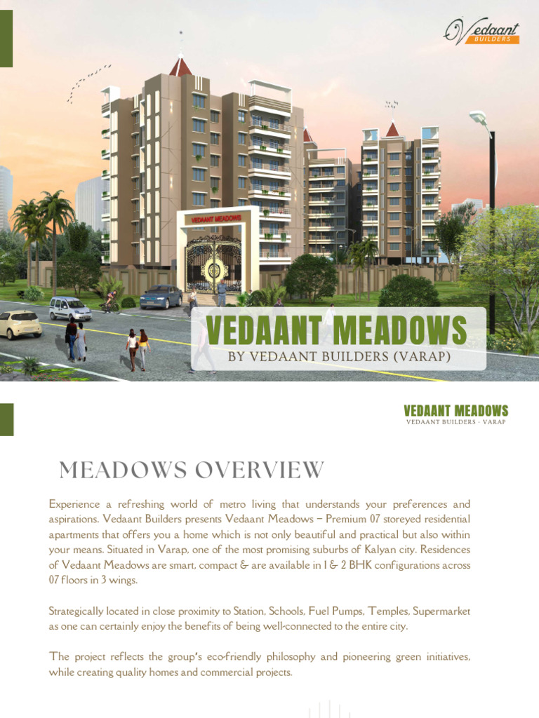 Vedaant Meadows Brochure 18 Pages_. | PDF
