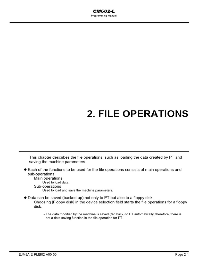 04 File Operationl - CM602 | PDF | Computer File | Floppy Disk