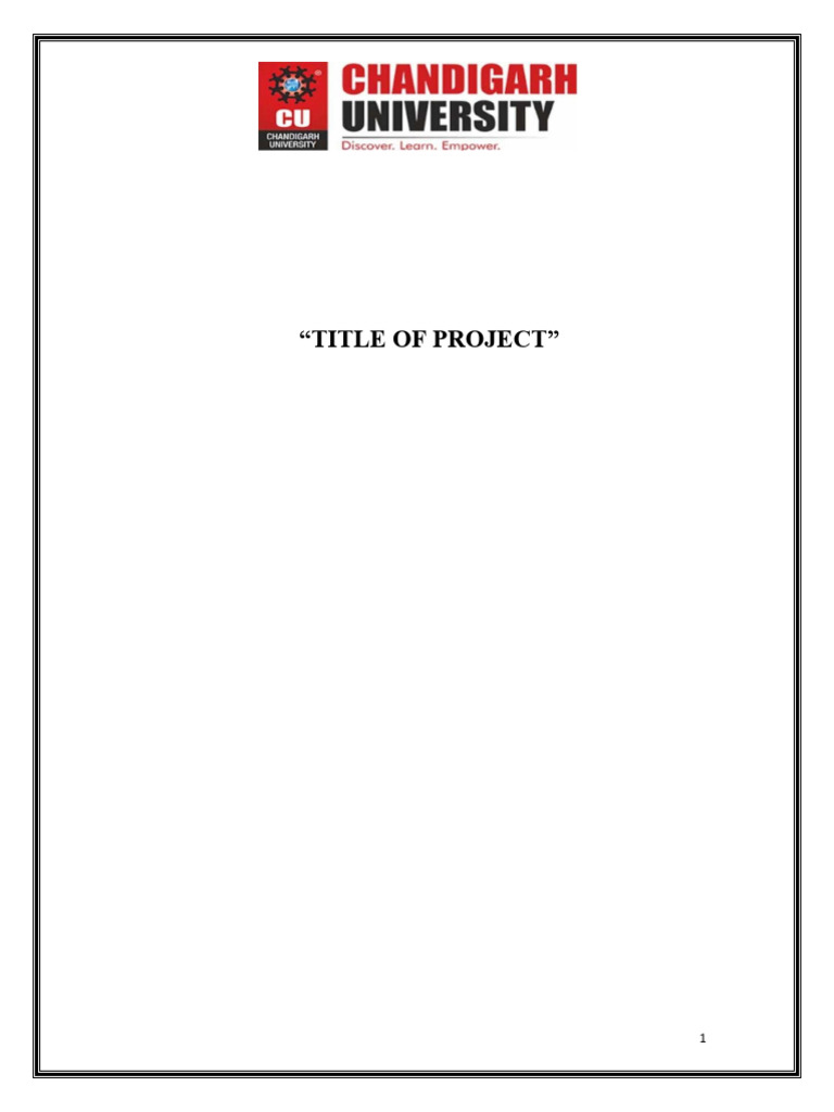 Mini Project Report Format | PDF