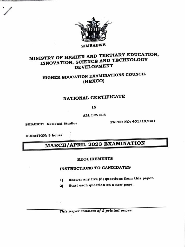 NASS Past Exam | PDF