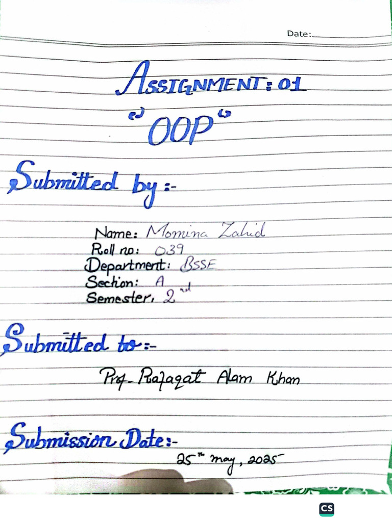Oop Assignment | PDF
