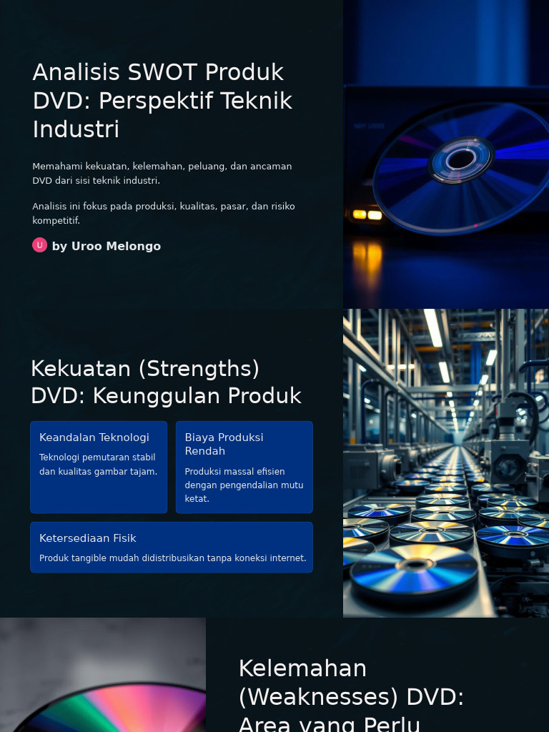 Analisis SWOT Produk DVD Perspektif Teknik Industri | PDF
