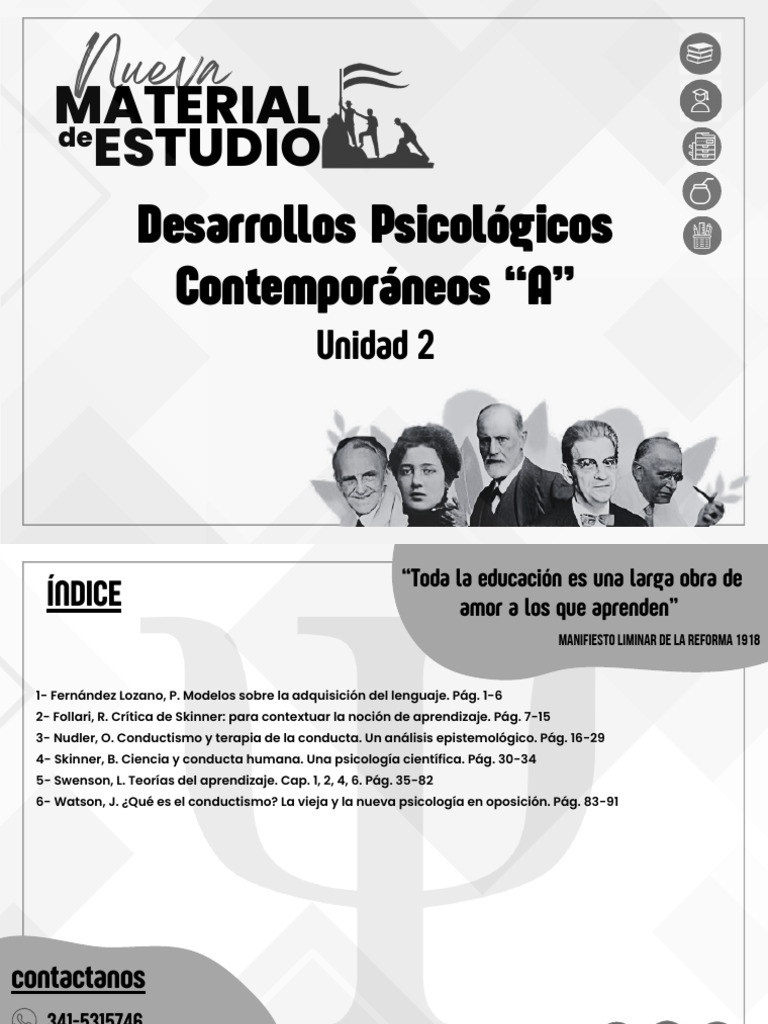 2 - DPC A Unidad 2 2025 | PDF | Behaviorismo | Lingüística