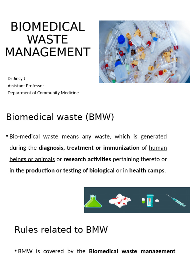 BIOMEDICAL WASTE MANAGEMENT | PDF | Waste | Health Care