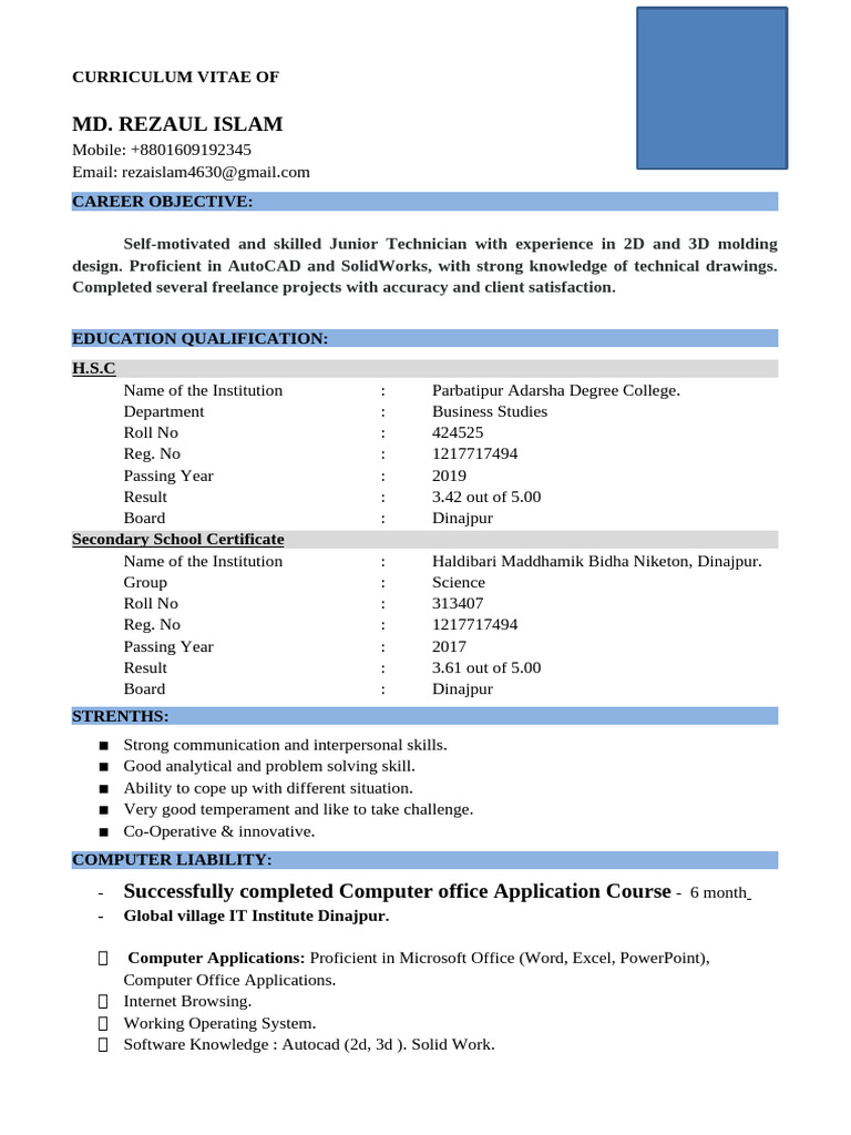 Diploma CV | PDF