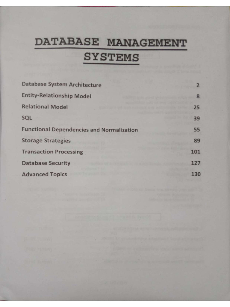 DBMS Organizer 2024 by Aniruddha Adak | PDF