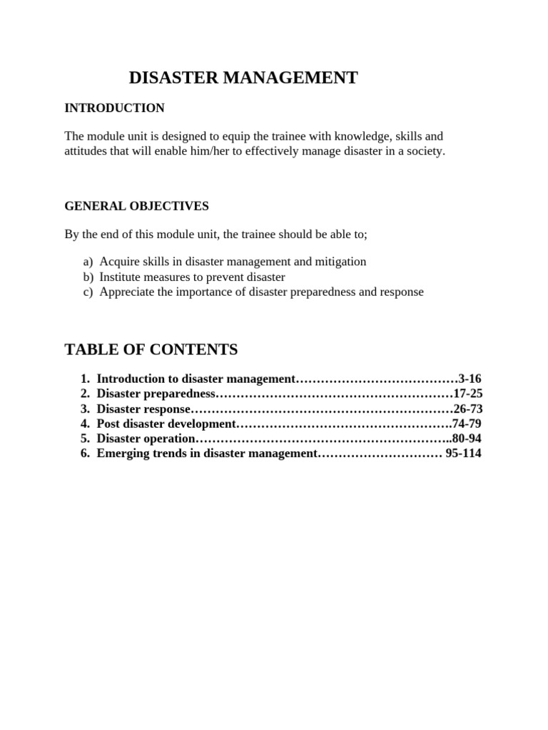 Disaster Management-1 | PDF | Tropical Cyclones | Emergency Management