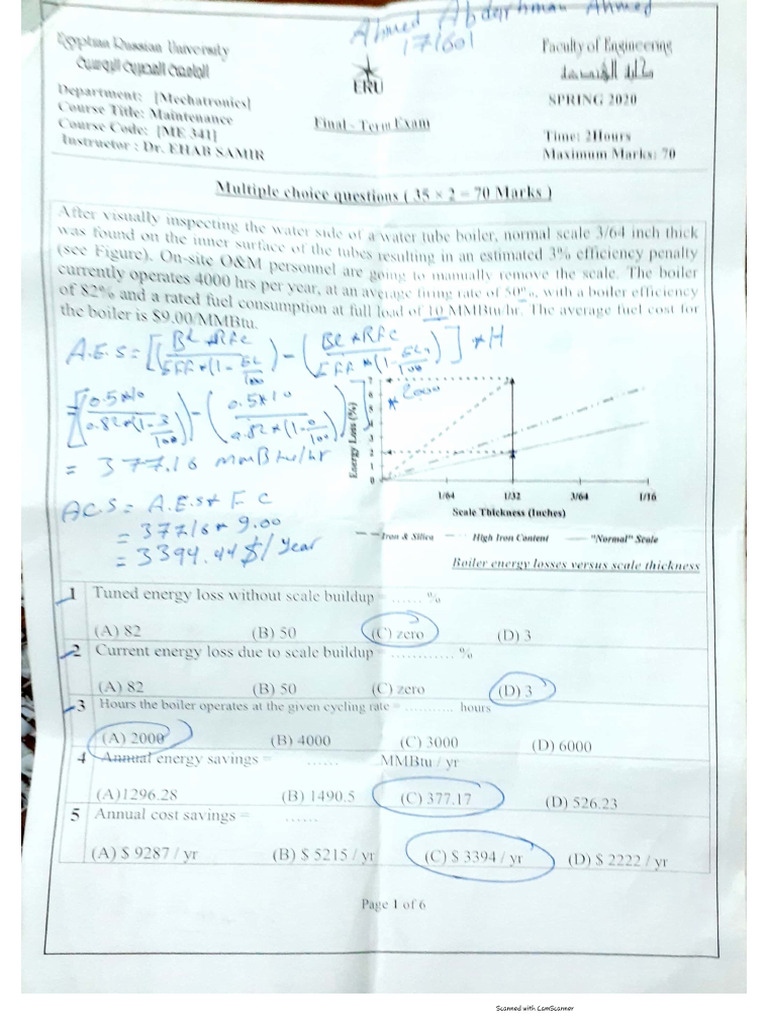 Maintenance Final Spring 2020 | PDF