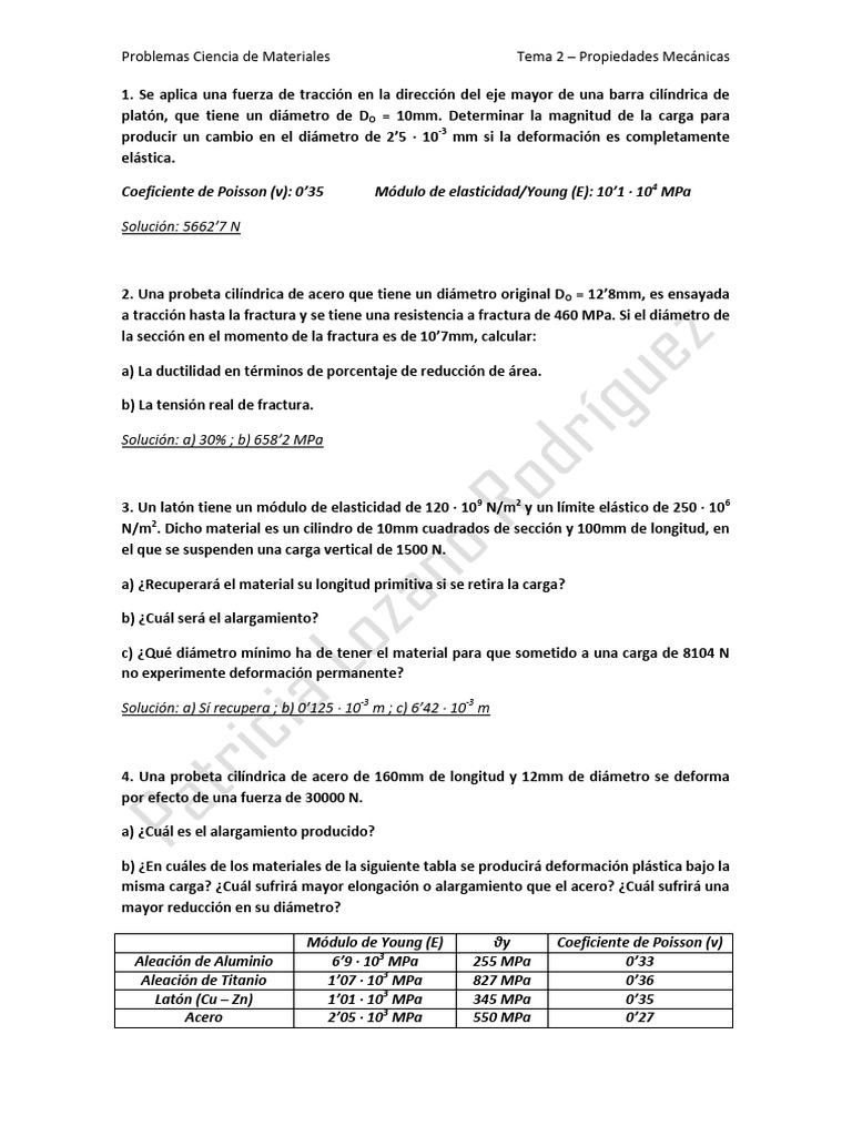 Tema 2 - Problemas | PDF