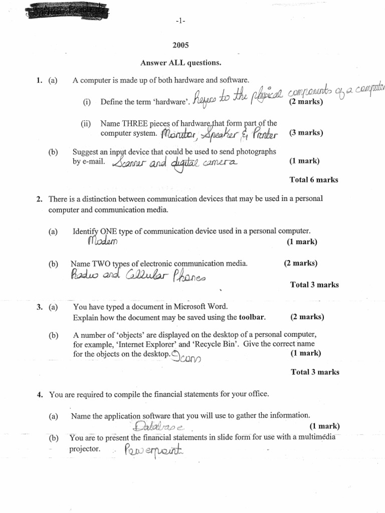 Csec Edpm 2005 | PDF
