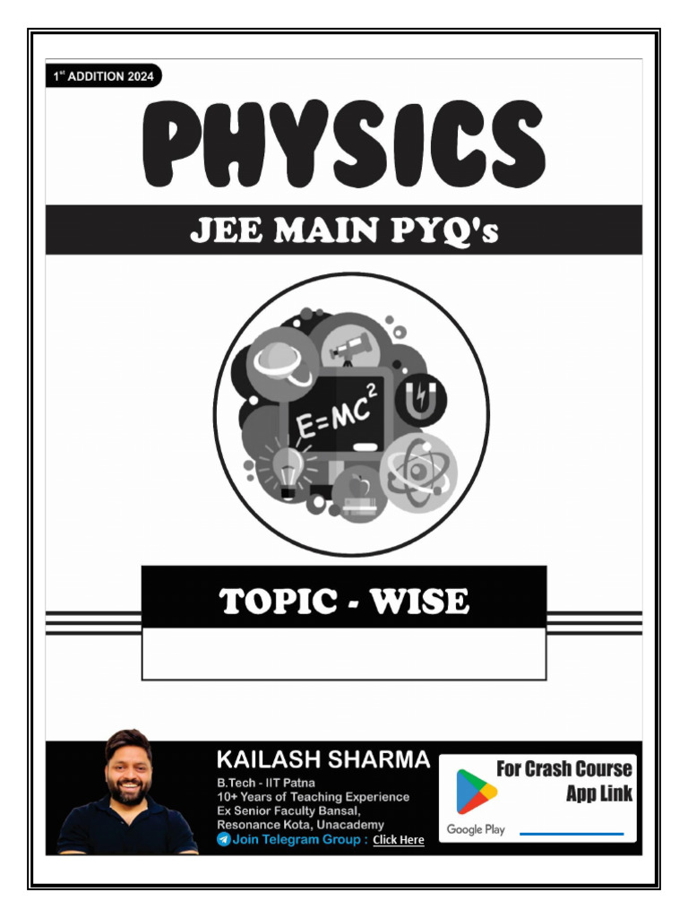 JEE Main PYQs Electrostatics | PDF | Sphere | Force